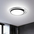 Modern LED Circle Bedroom Flush with Acrylic Fixture - Luna ...