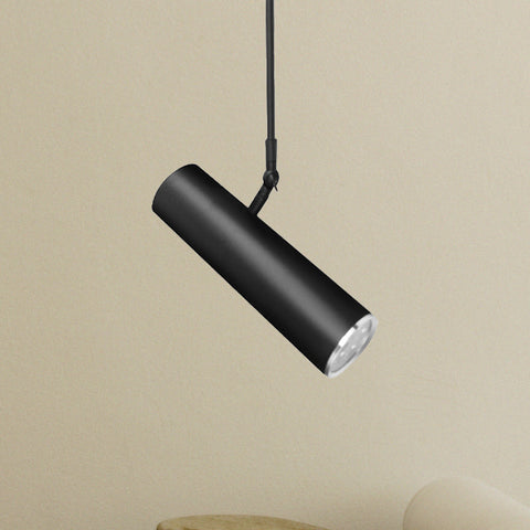 Adjustable Cylinder LED Pendant Light in Black: Warm/White, 11"/19 ...