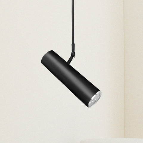 Adjustable Cylinder LED Pendant Light in Black: Warm/White, 11"/19 ...