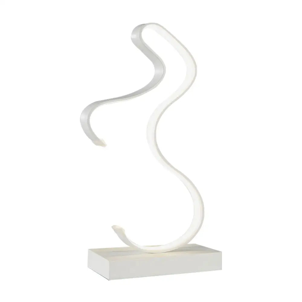 Acrylic Task Lighting LED Desk Lamp - Curvy Minimalist Design ...