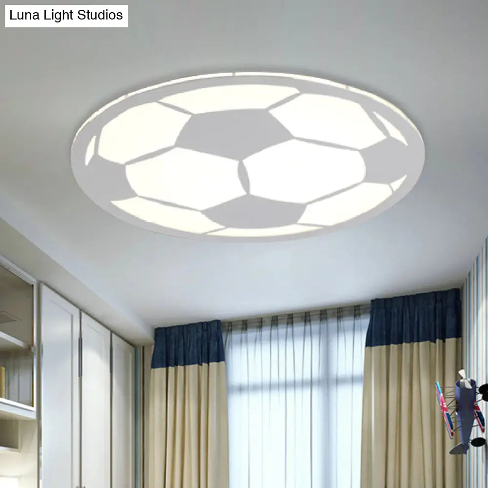 Cartoon Football LED Flush Ceiling Light for Nursery - – LunaLightStudios