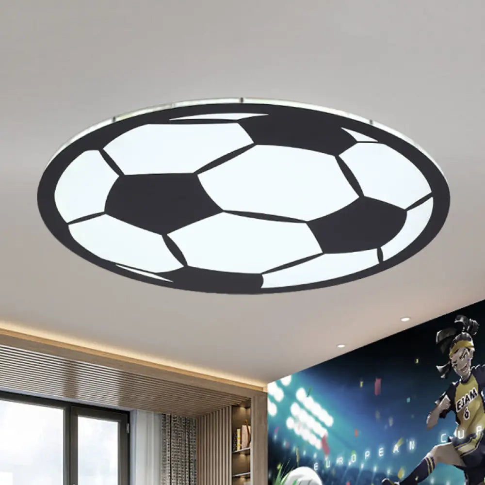 Cartoon Football LED Flush Ceiling Light for Nursery - – LunaLightStudios
