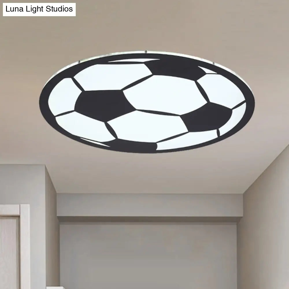 Cartoon Football LED Flush Ceiling Light for Nursery - – LunaLightStudios