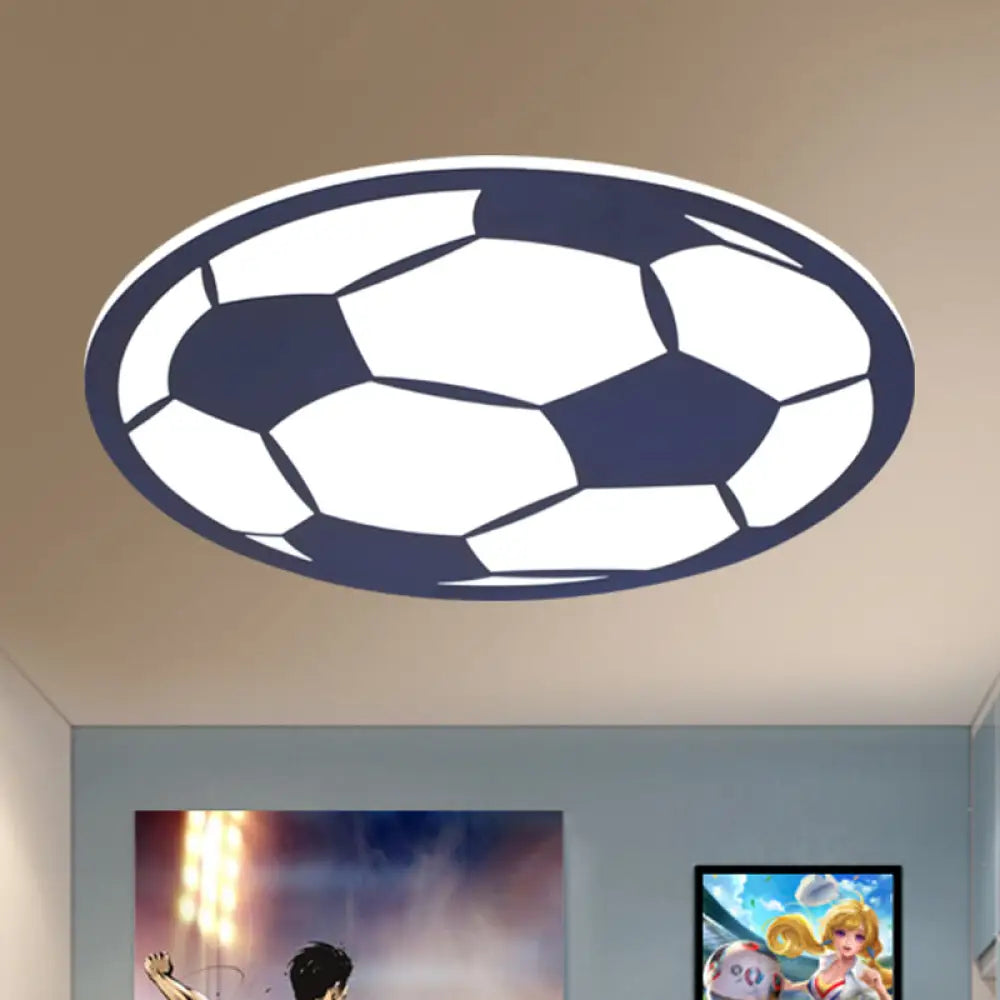Cartoon Football LED Flush Ceiling Light for Nursery - – LunaLightStudios