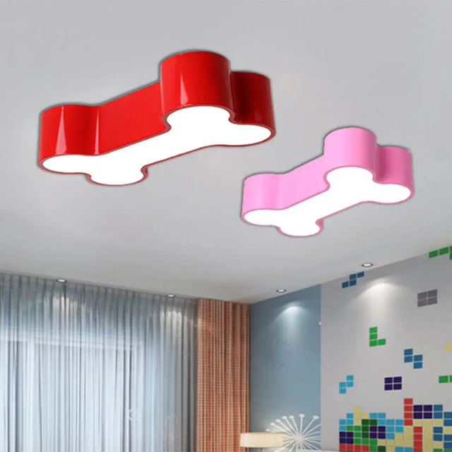Cartoon LED Dog Bone Flushmount Ceiling Light - Metal, – LunaLightStudios