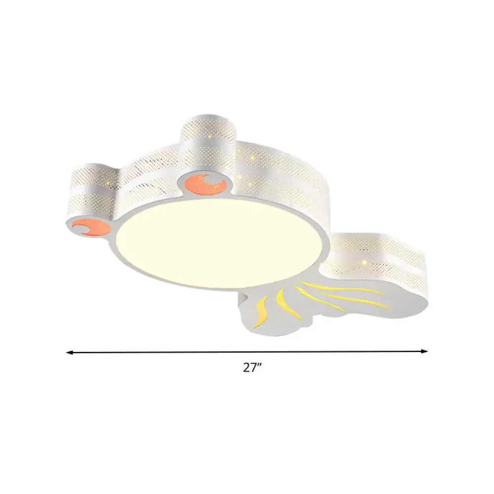 Contemporary Acrylic Kindergarten Fish Flush Ceiling Light Fixture ...