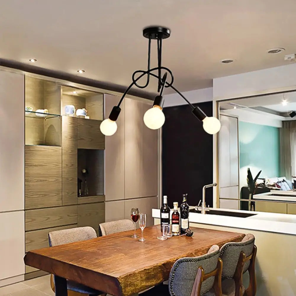 Contemporary Ceiling Light Fixture for Living Room - Spacious Semi ...