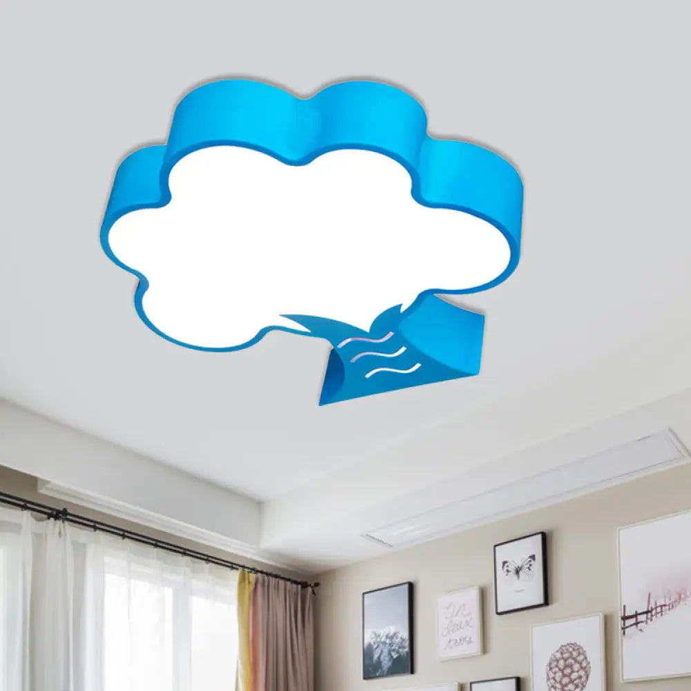 Kids' Acrylic LED Flush Light for Nursery - Tree Flushmount Ceiling ...