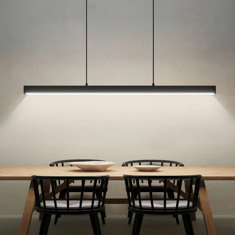 Minimalist Led Long Bar Pendant for Dining Room Kitchen - Luna ...