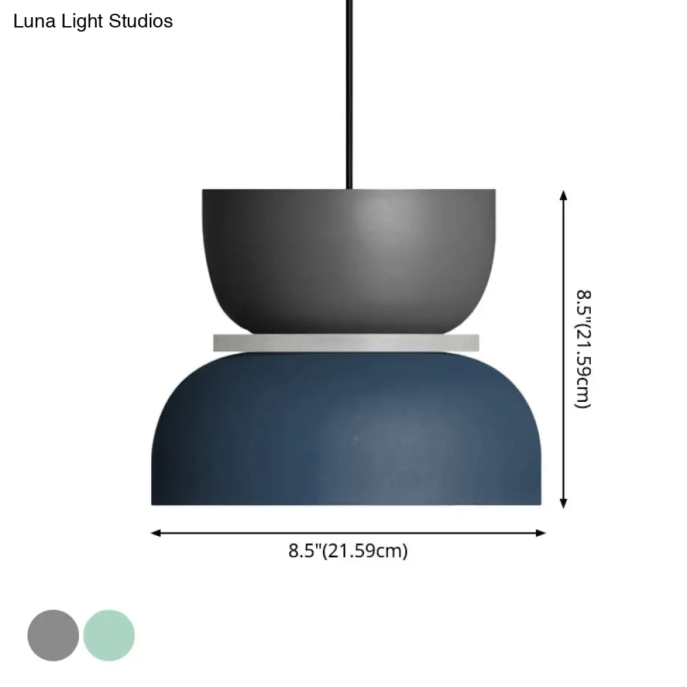 Modern Contemporary Pendant ing Colorful Macaron LED Hanging ...