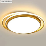 Modern LED Circle Bedroom Flush with Acrylic Fixture - Luna ...