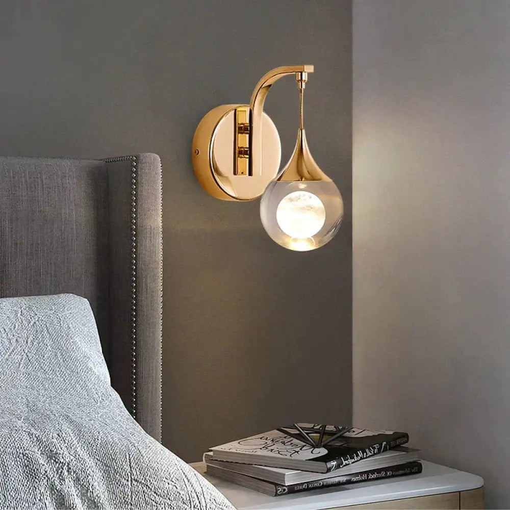 Modern Luxurious Crystal Led Wall Lamp Sconce for Bedroom - Luna ...