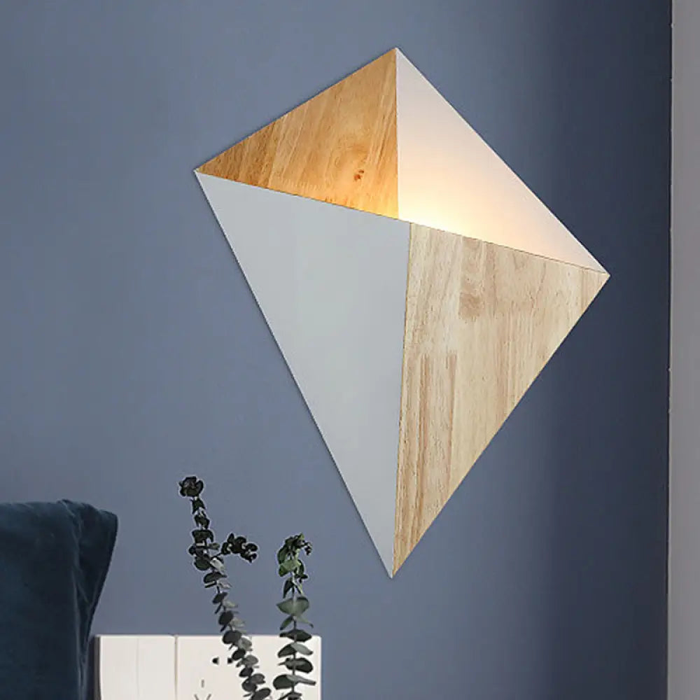 Nordic 1-Light Splicing Pyramid Wall Sconce with Adjustable Rubber ...