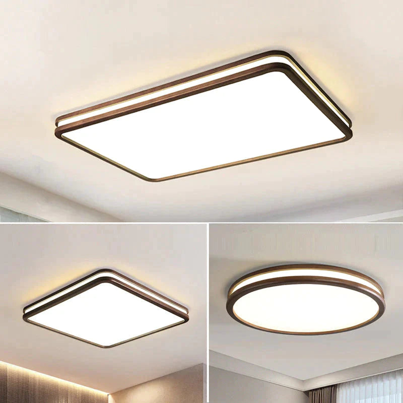 Nordic Walnut Color Indoor Ceiling Lamp - Luna Light Studios ...