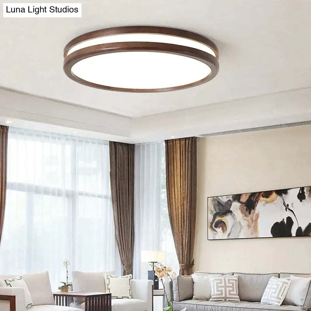 Nordic Walnut Color Indoor Ceiling Lamp - Luna Light Studios ...
