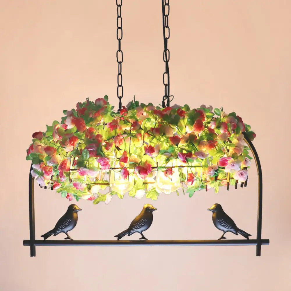 Rustic Black Metal Island Pendant Light for Restaurants - Luna Light ...