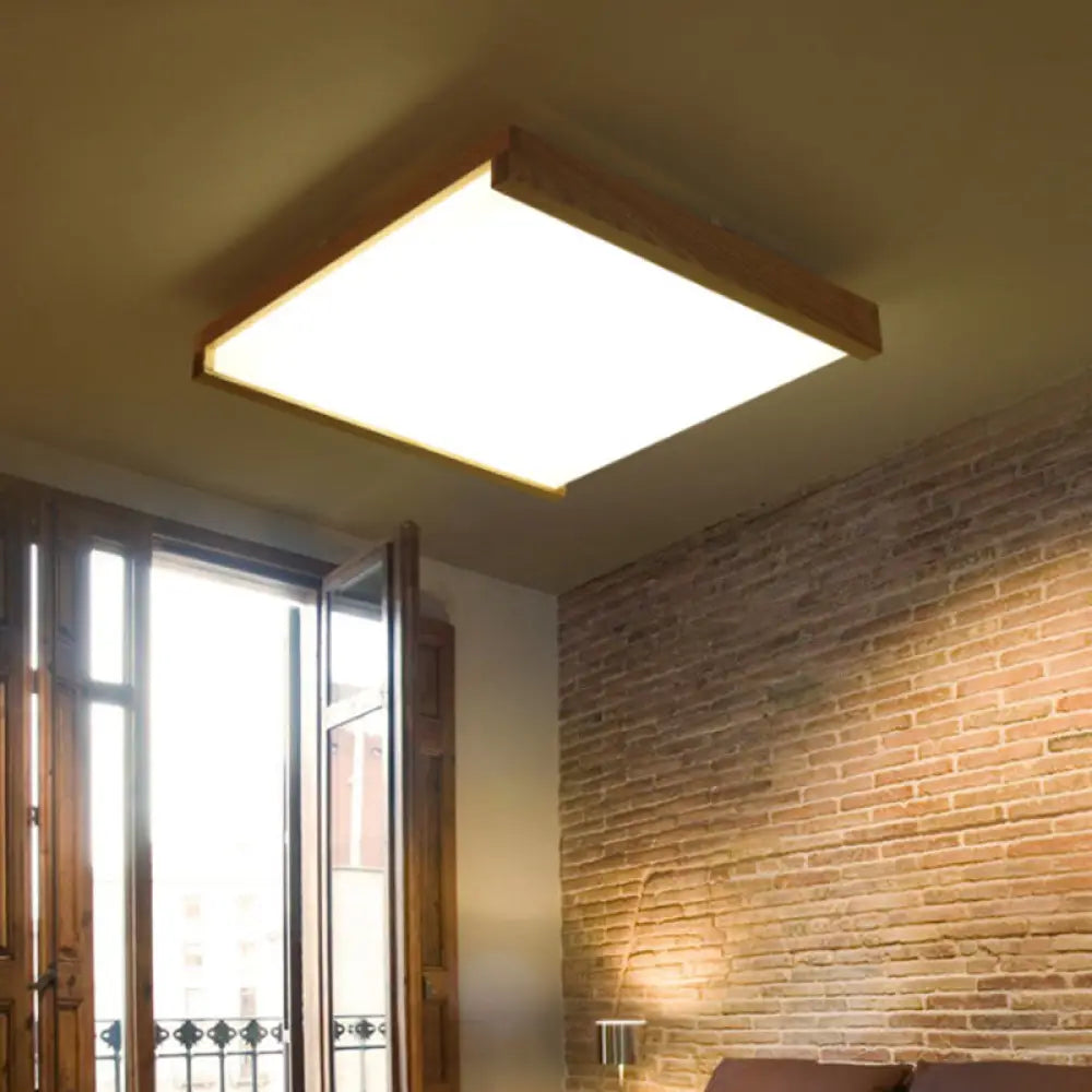 Simplicity Quad Shape Acrylic Flush Mount Ceiling Light for Bedroom ...